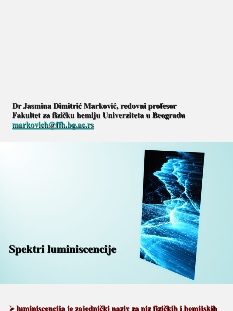 Elektronska Spektroskopija III | PDF