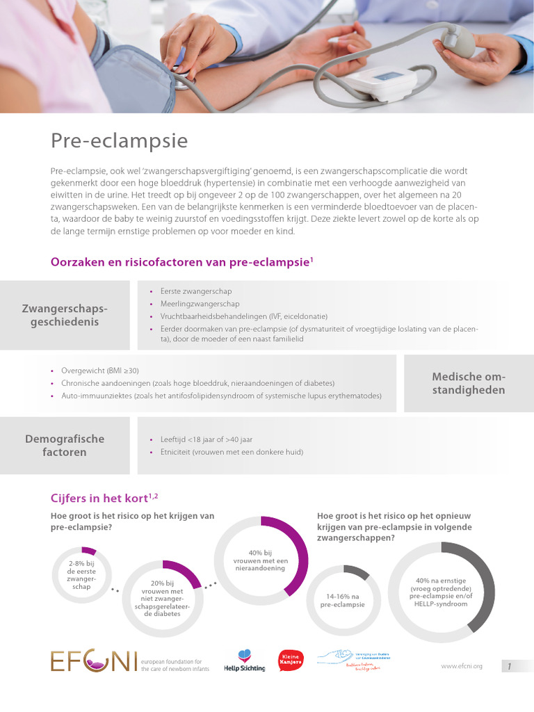 EFCNI Preeclampsia Factsheet Dutch Web | PDF