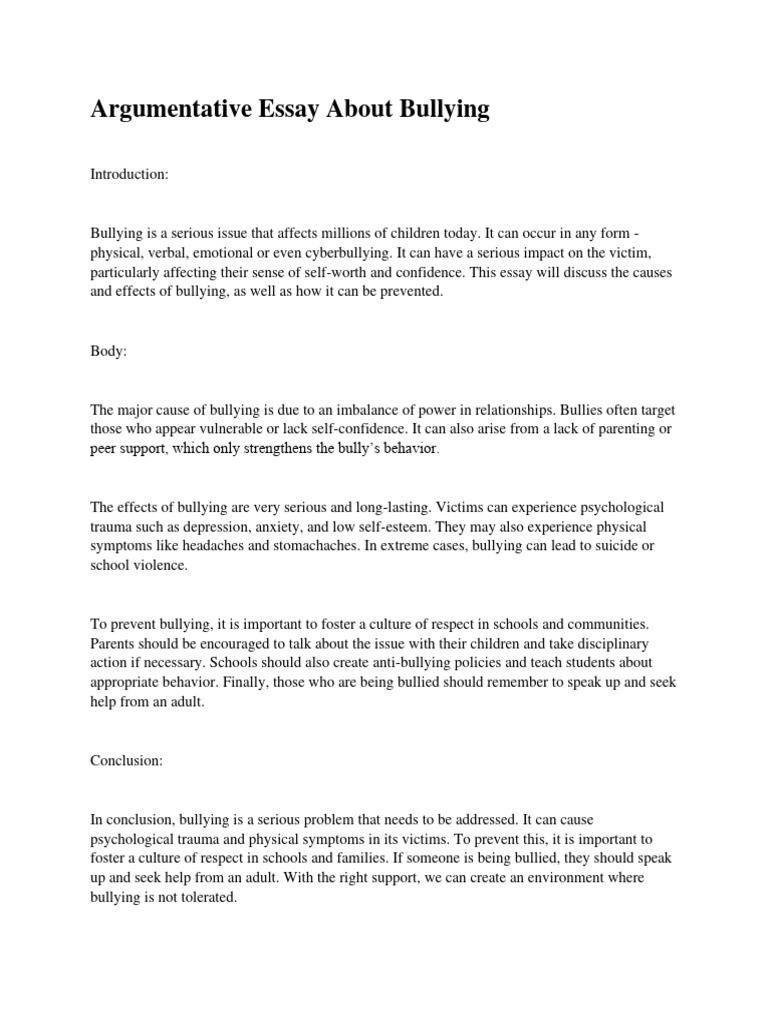 Addressing Bullying: Causes and Solutions | PDF