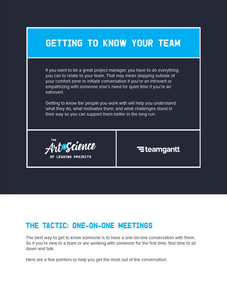Getting To Know Your Team | PDF | Psychological Concepts | Human ...