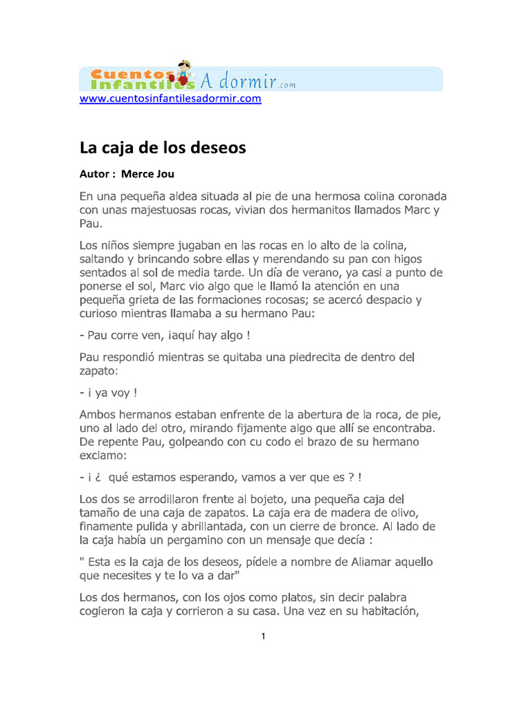 La Caja de Los Deseos | PDF