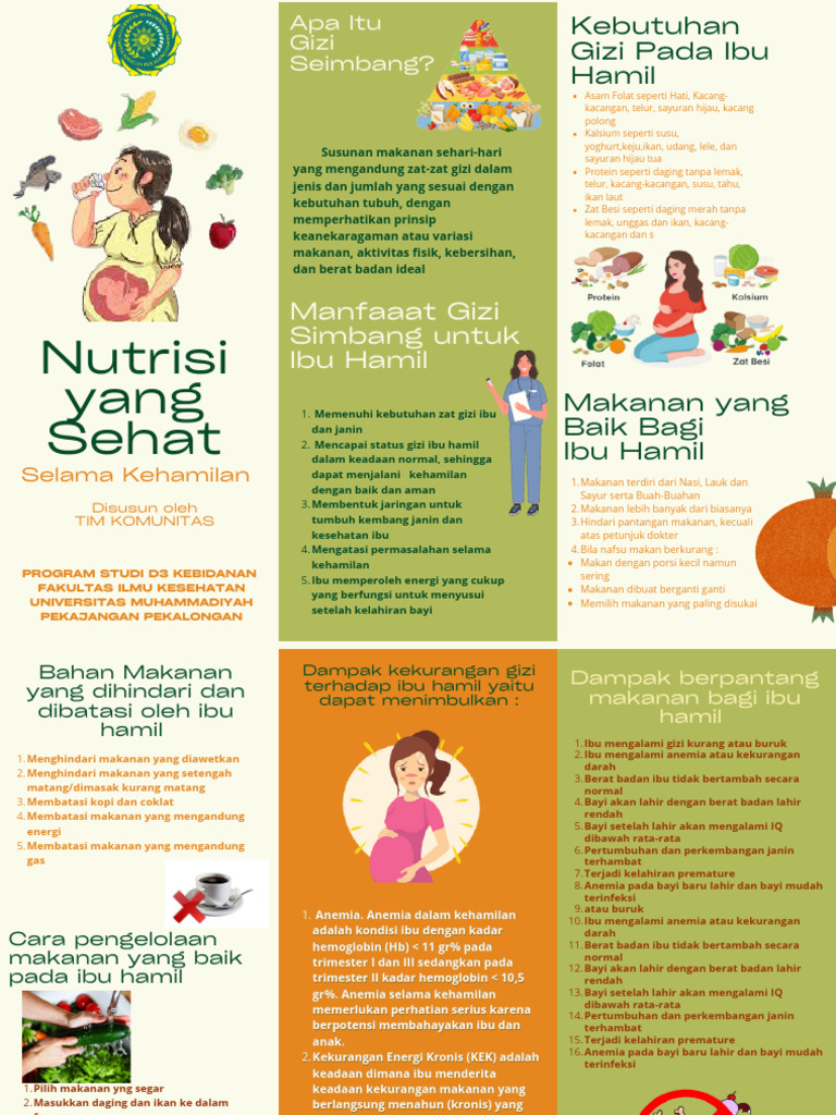 Leaflet Gizi Bumil - Hanum | PDF