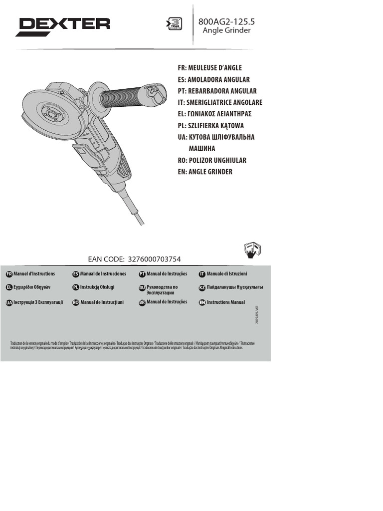 Manual de Instrucciones Amoladora Angular | PDF