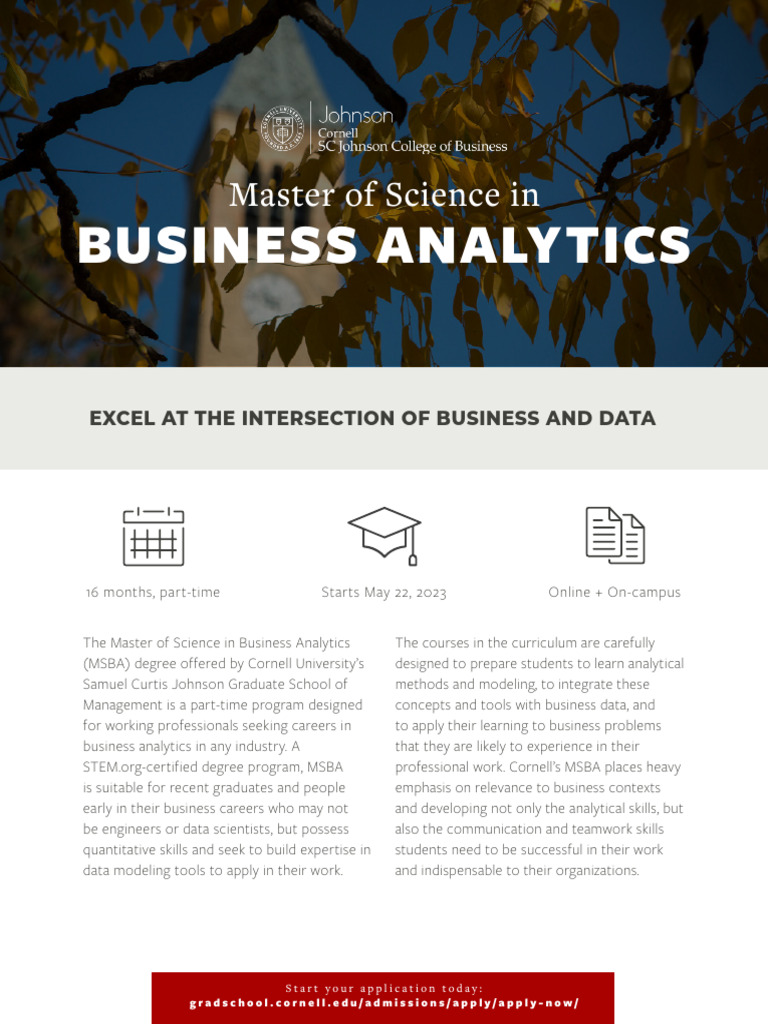 MSBA Flyer 2022 | PDF | Analytics | Data