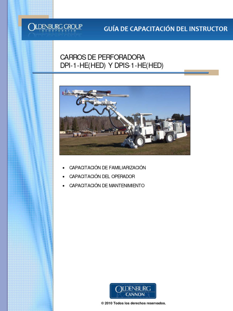Guía de Capacitación Del Instructor (DPI-1-HE - HED y DPIS-1-HE - HED) | PDF | Perforación ...