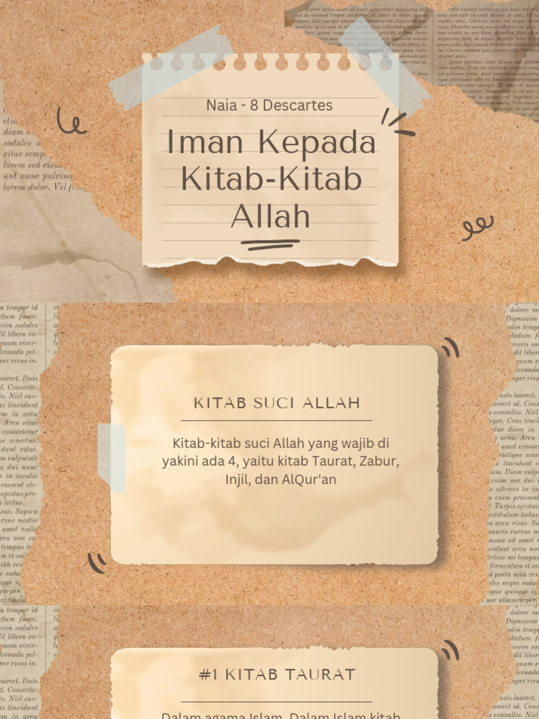 Empat Kitab Suci dalam Islam | PDF | Ilmu Sosial | Sejarah