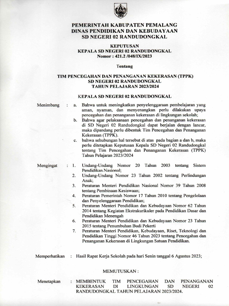 SK TPPK SDN 02 RDD | PDF