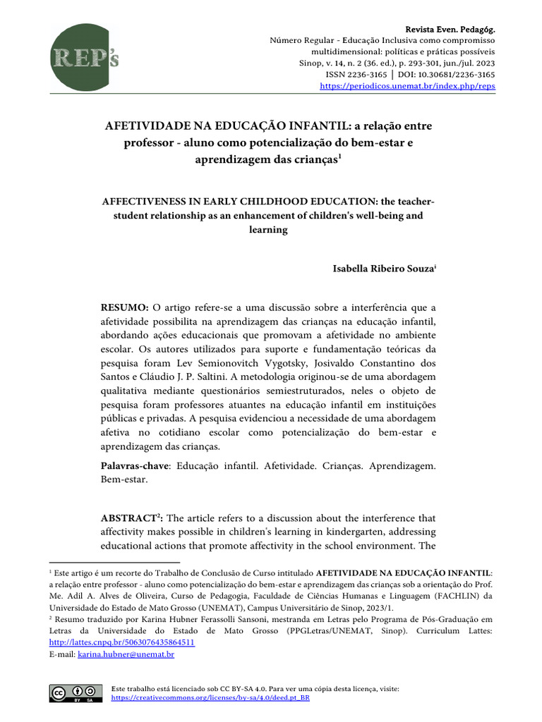4 Isabella | PDF | Aprendizado | Prazer
