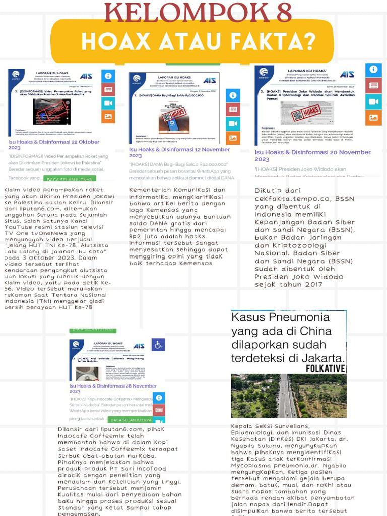 Hoax - Kelompok 8 - Ldti | PDF
