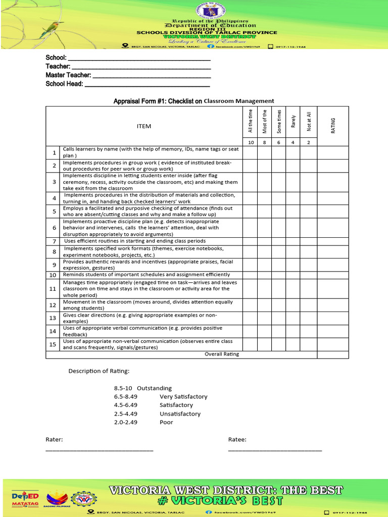Monitoring Form For Lesson Plans Final - District Rolling Conference ...