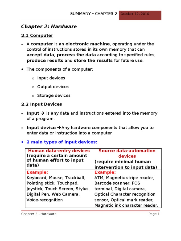 Chapter 2 | Download Free PDF | Computer Hardware | Computer Data Storage