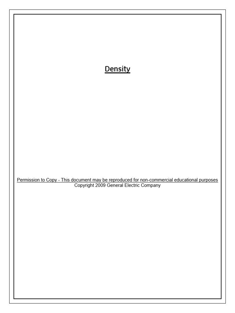 Density With Standards | PDF | Density | Buoyancy