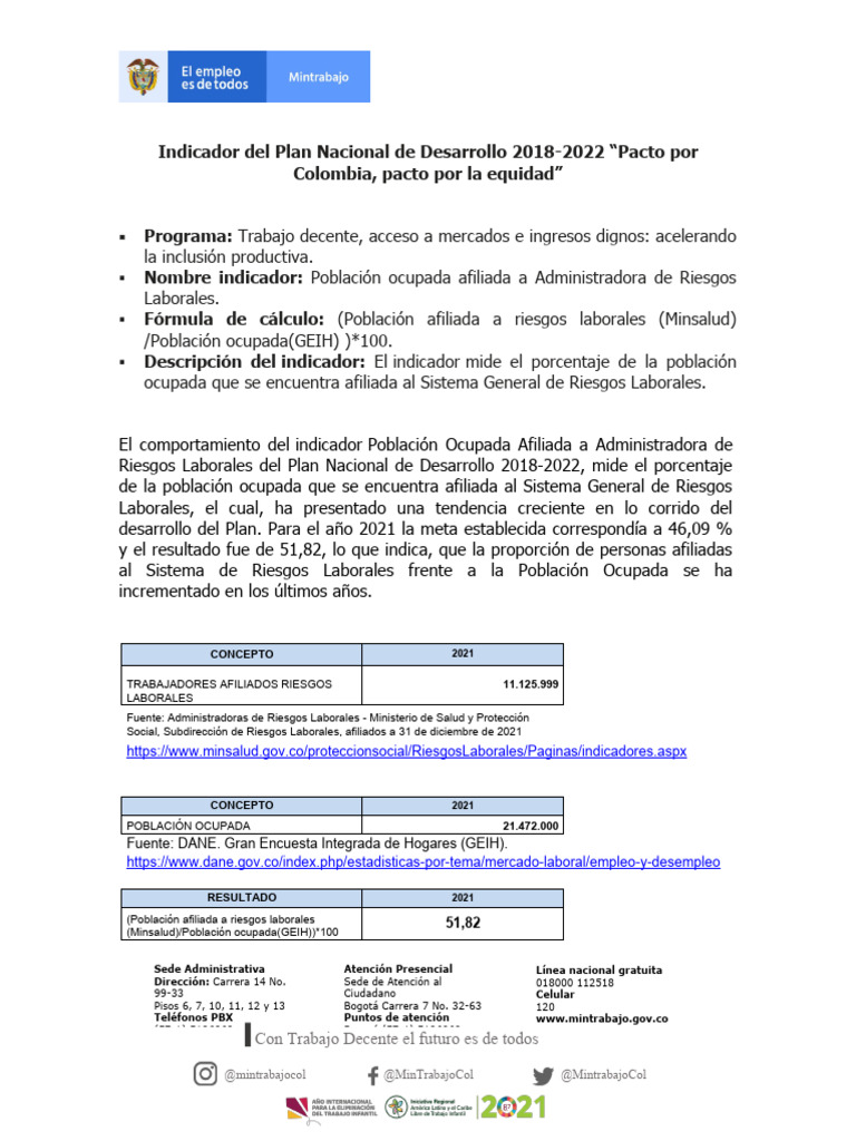 Soporte Indicador Cuantitativo 2021 08042022 | PDF | Bogotá | Pequeñas y medianas empresas