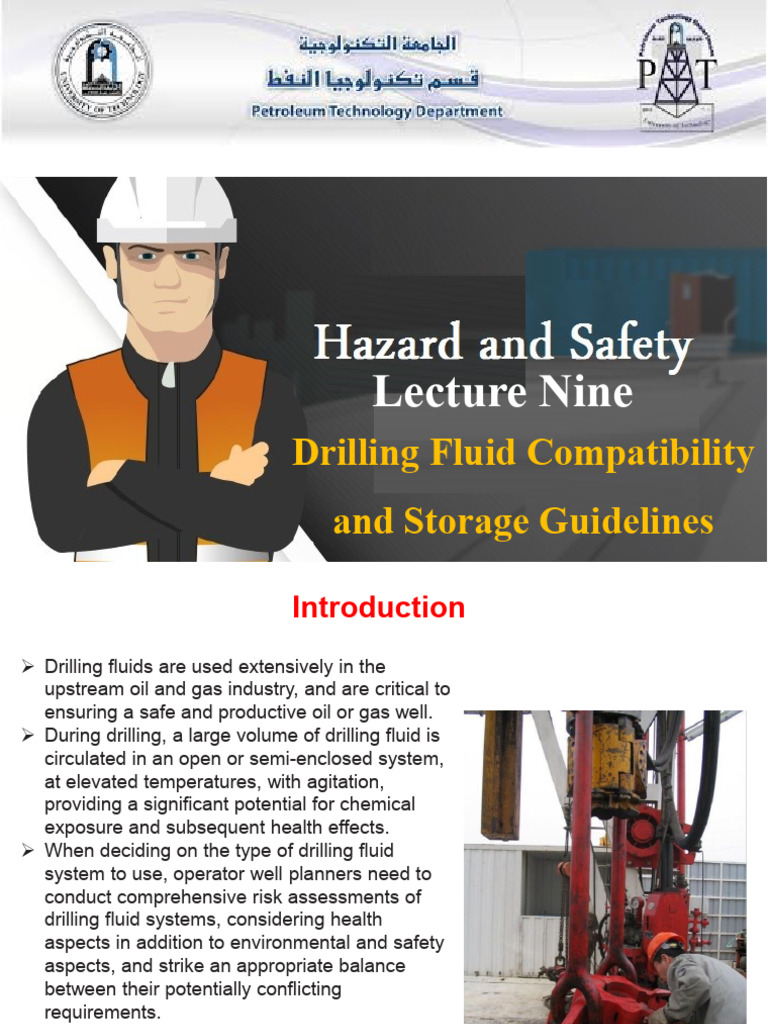 Lecture 9 Drilling Fluid | PDF | Personal Protective Equipment | Safety