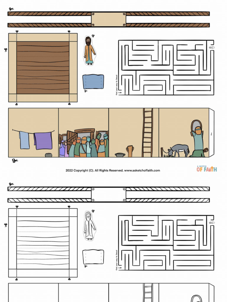 A Crippled Man Lowered Through The Roof Craft | PDF