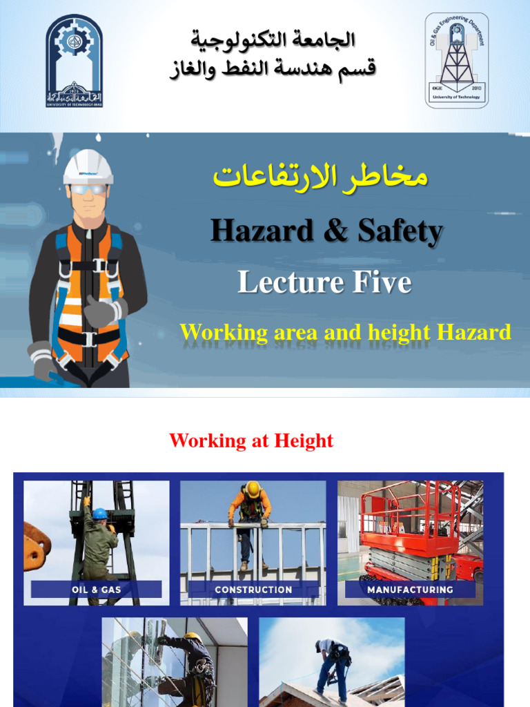 Lecture 5 - Working Area and Height Hazard | PDF
