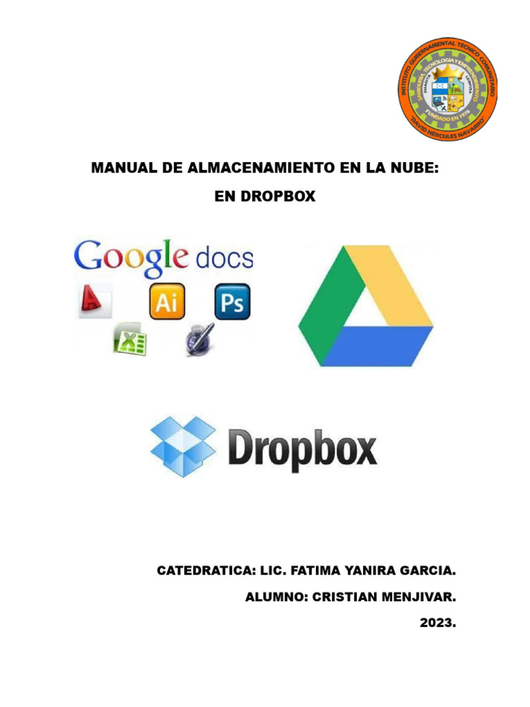Manual de Almacenamiento en La Nube Dropbox | PDF | Informática | Software