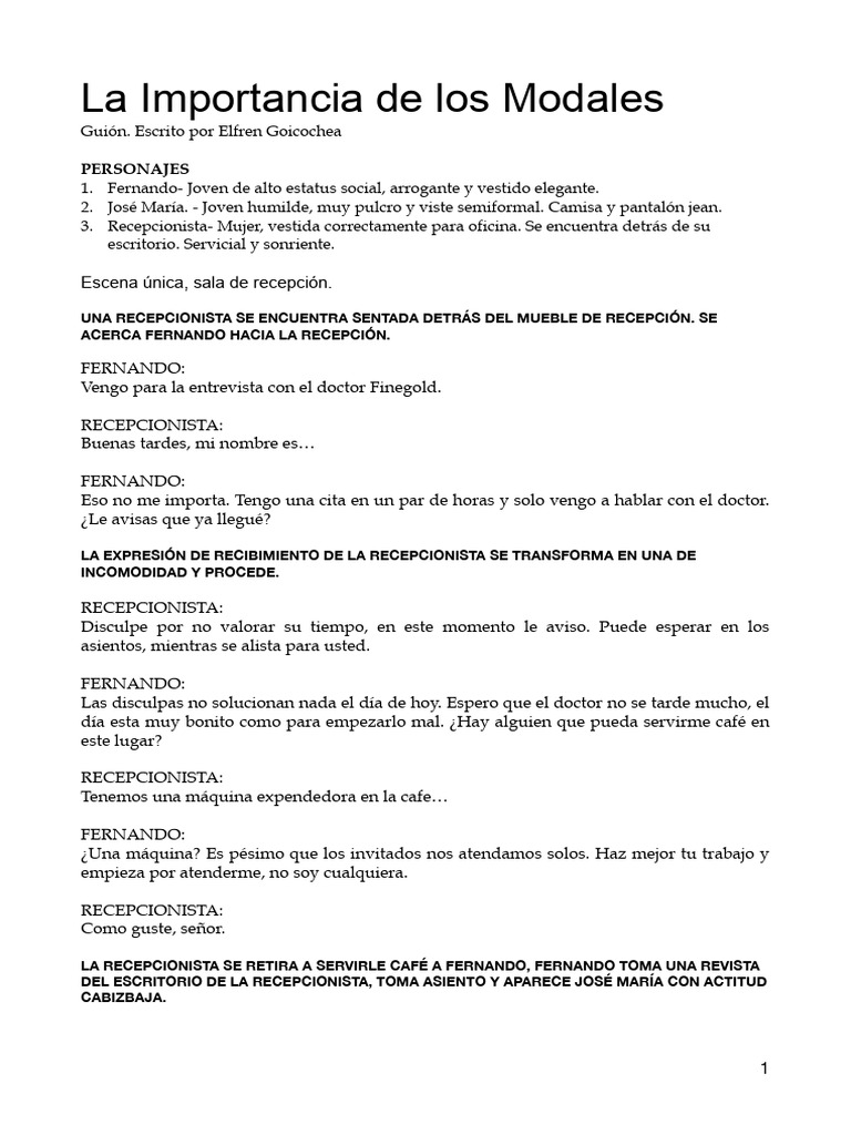 La Importancia de Los Modales PDF Definitivo | PDF