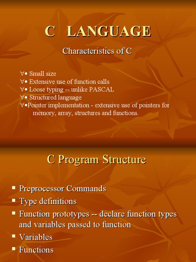 C Language Slideshow Pdf C Programming Language Pointer Computer Programming 3018
