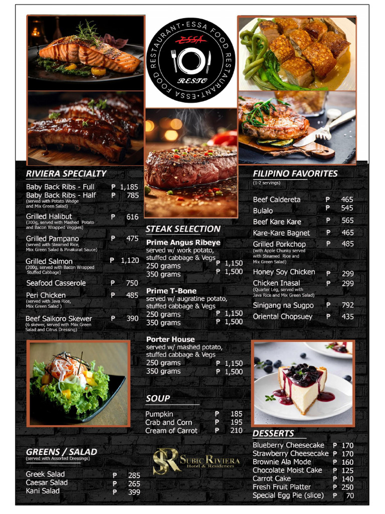 Menu From QR Essa Resto | PDF