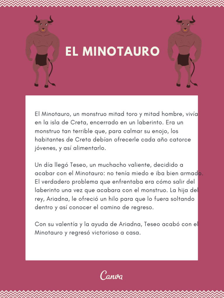 El Minotauro 80 Ejercicios de Compresión de Lectura | PDF