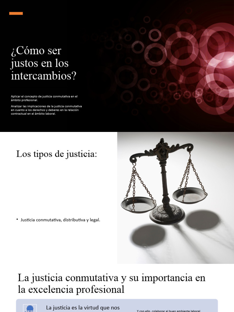 Ética para El Trabajo Justicia Conmutativa y Distributiva | PDF ...