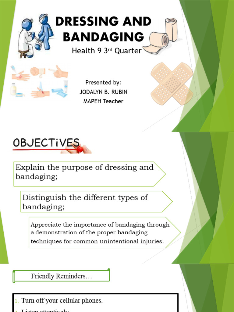 Principles of Dressing and Bandaging | PDF | Wound