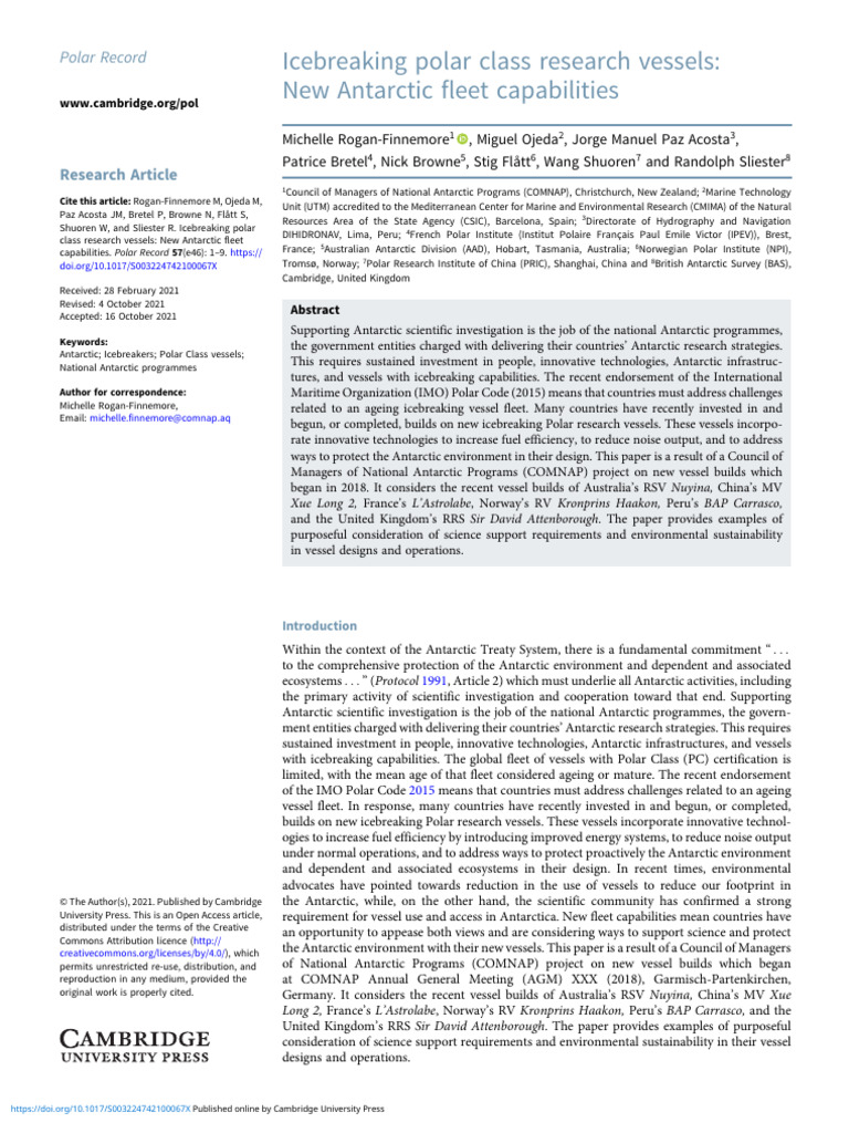 New Antarctic Icebreaker Capabilities | PDF | Ships | Shipping