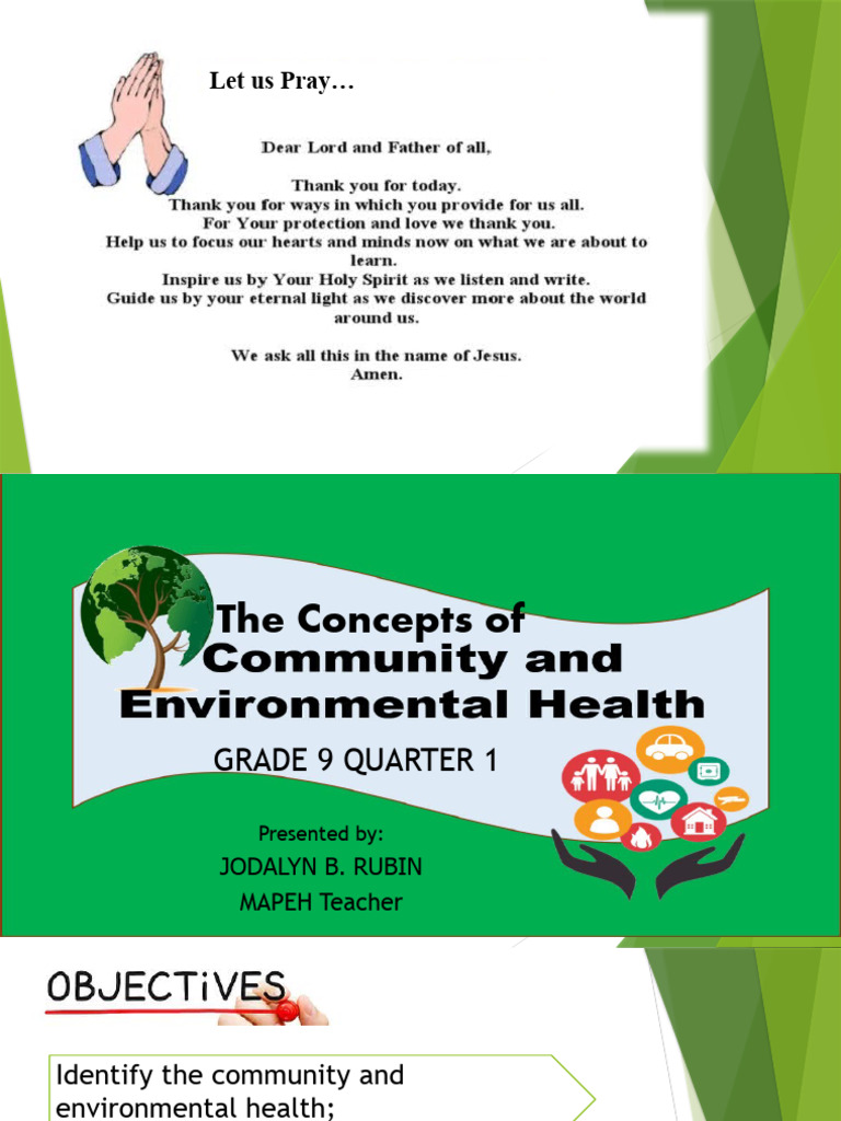 The Concepts Og Community and Environmental Health | PDF