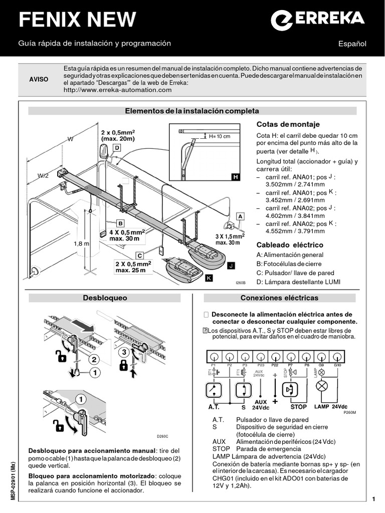 FENIX NEW - Guia Rapida - MSP 029 - 01 ES MX | PDF | Herramientas ...