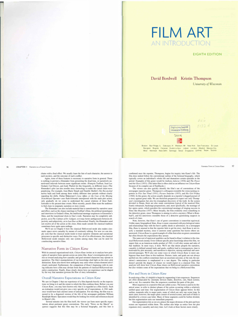 Bordwell and Thompson - Citizen Kane (OCR) | PDF
