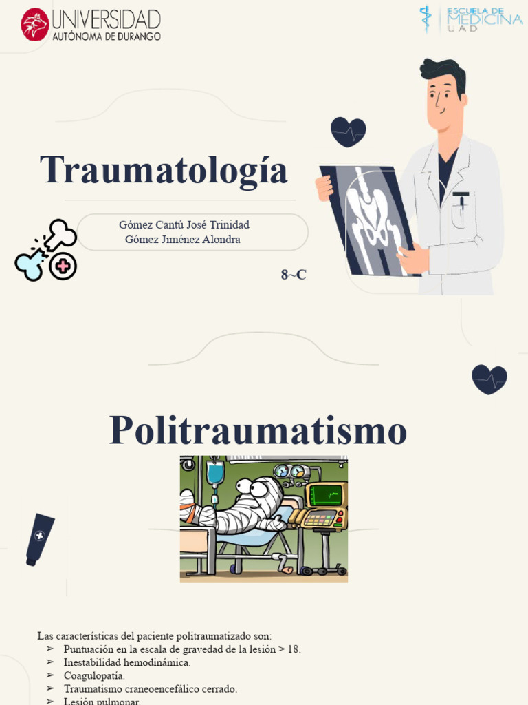 Politrauma y Fractura Expuesta 8 C Listo | PDF | Lesión ...
