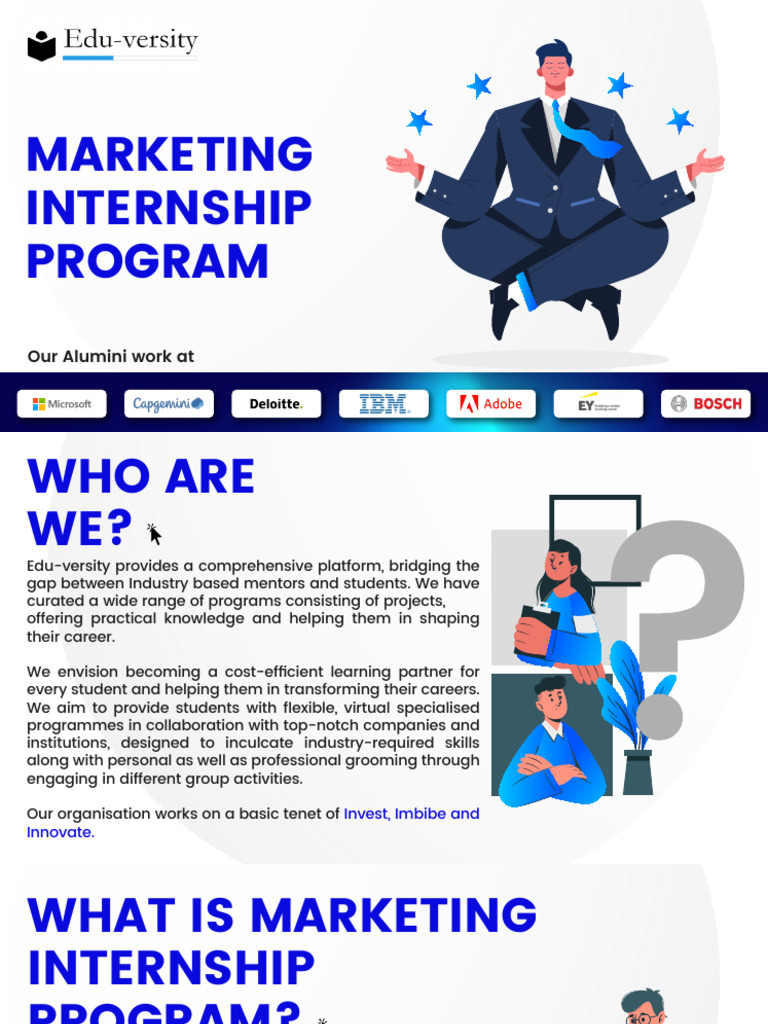 Marketing Internship Program | PDF | Internship | Job Hunting