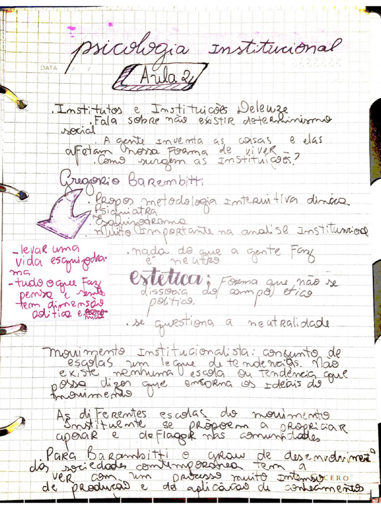 Psico Institucional | PDF