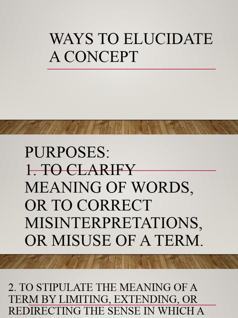 Ways To Elucidate A Concept | PDF