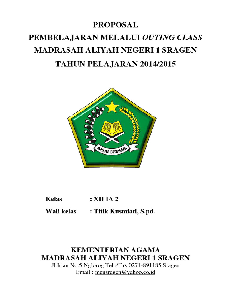 Proposal Outing Class | PDF