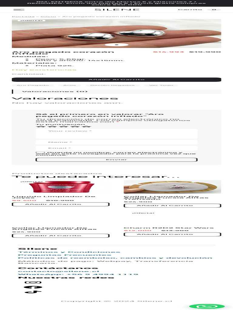 Aro Pegado Corazón Inflado - Silene - CL | PDF