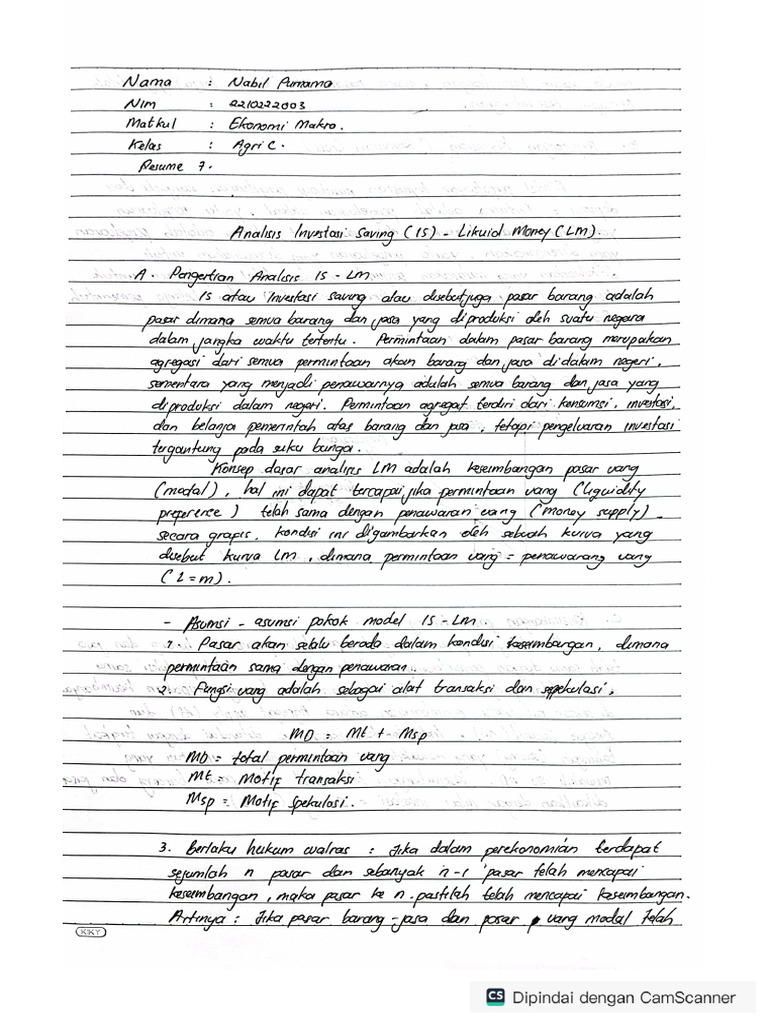 Resume 7 Eko Makro | PDF