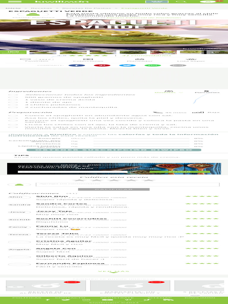 Espaguetti Verde | PDF