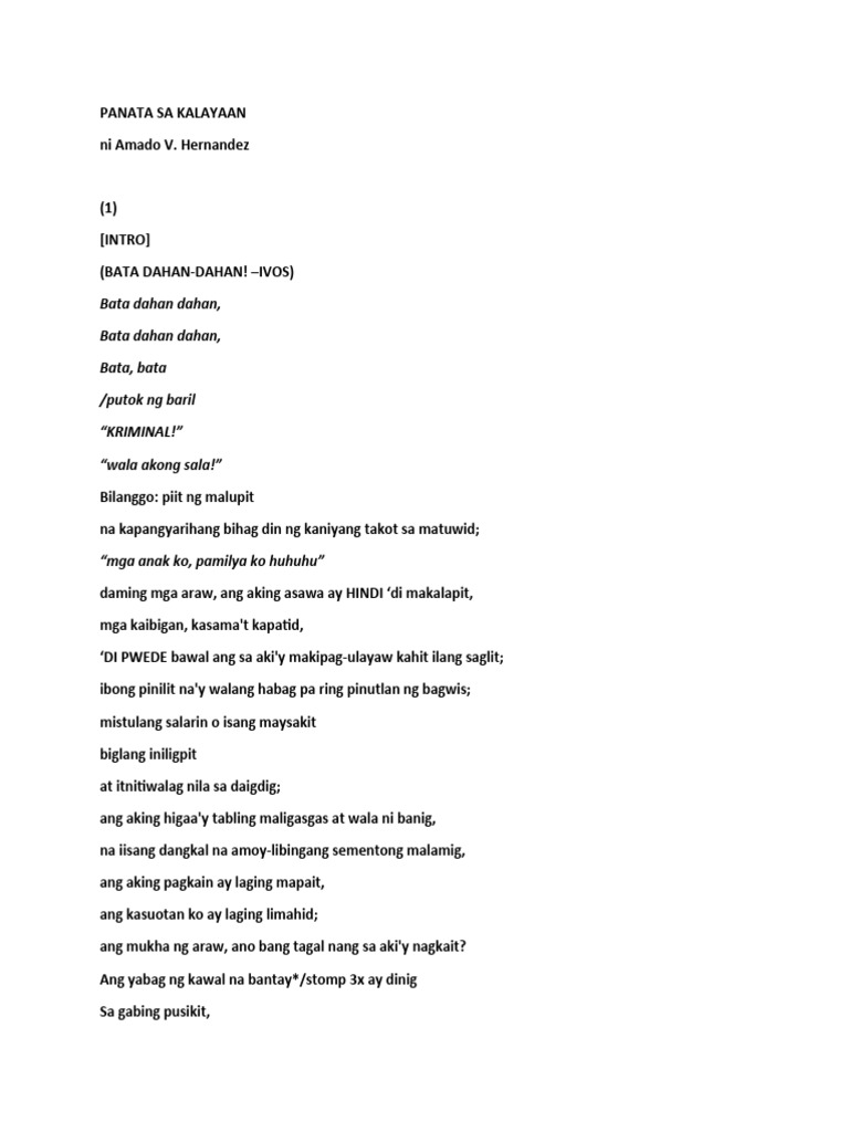 Panata Sa Kalayaan | PDF