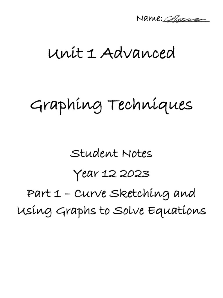 Advanced Graphing Techniques Guide | PDF | Asymptote | Function (Mathematics)