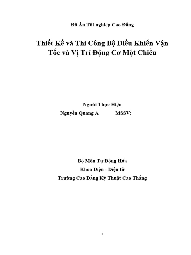 Mẫu Đồ Án Tn-k19-Năm 2022 | PDF