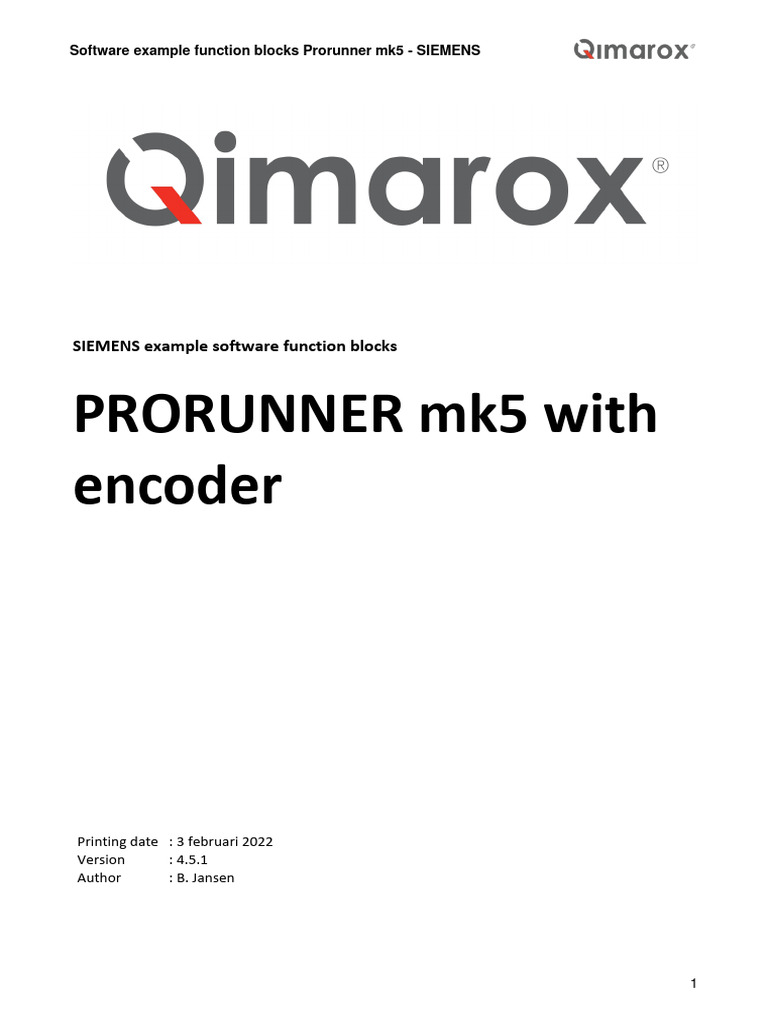 Prorunner mk5 SIEMENS Function Blocks | PDF | Computer Science | Computing