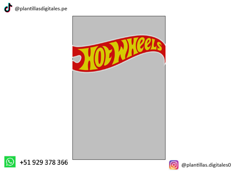 Plantillas Editable Hot Wheels - Plantillas Digitales | PDF