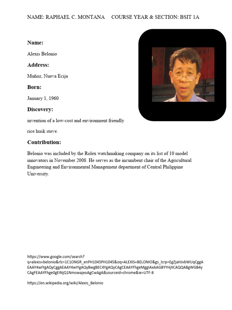 Alexis Belonio | PDF