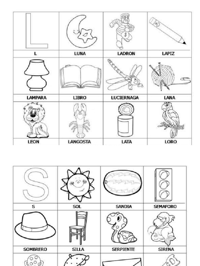 Actividades Fonema L | PDF