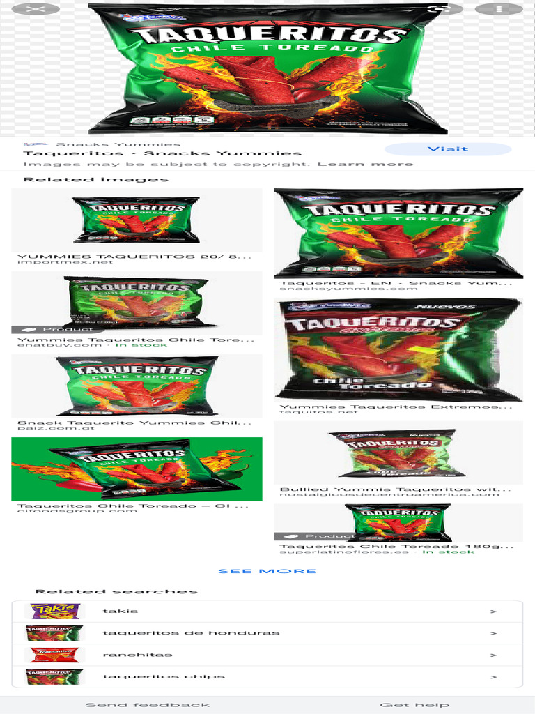 Yummies Taqueritos Snack Options | PDF