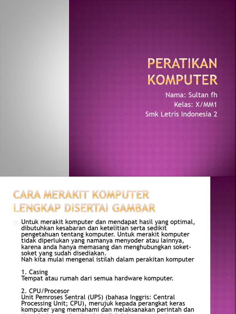 Perakitan PC 2024 | PDF | Komputer