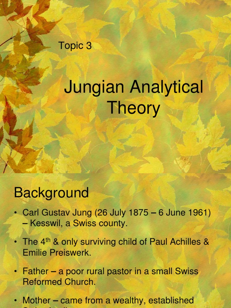 3 A Jungian Analytical Theory | PDF | Carl Jung | Id