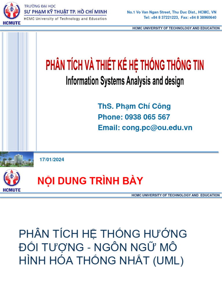 (PTTKHT) Chương 3 - Ngon Ngu UML | PDF